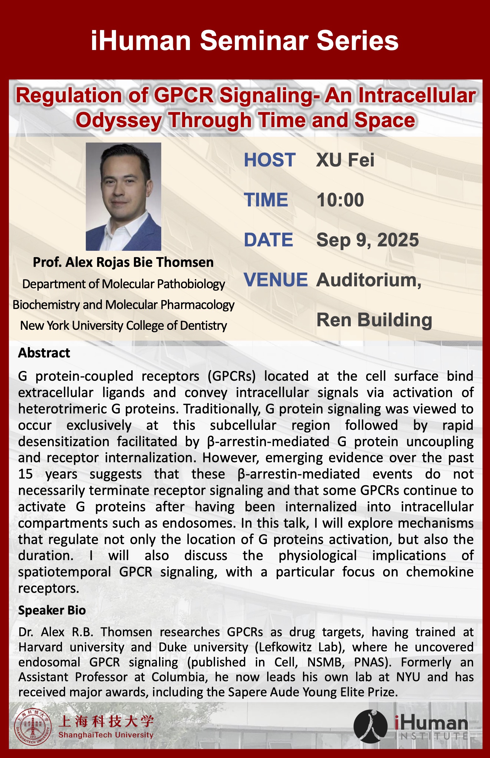 Regulation of GPCR Signaling- An Intracellular Odyssey Through Time and Space｜Alex Rojas Bie Thomsen