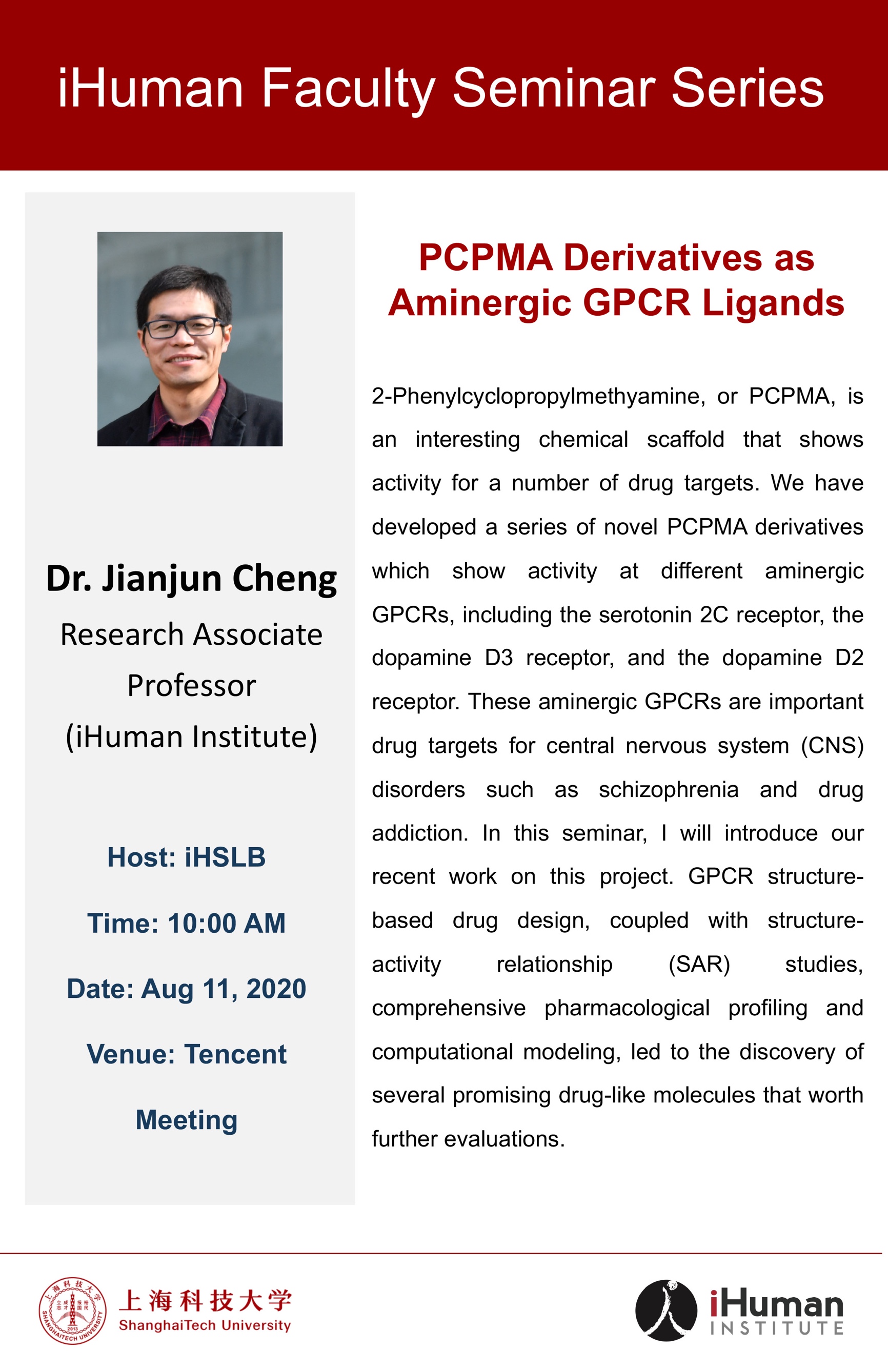 PCPMA Derivatives as Aminergic GPCR Ligands